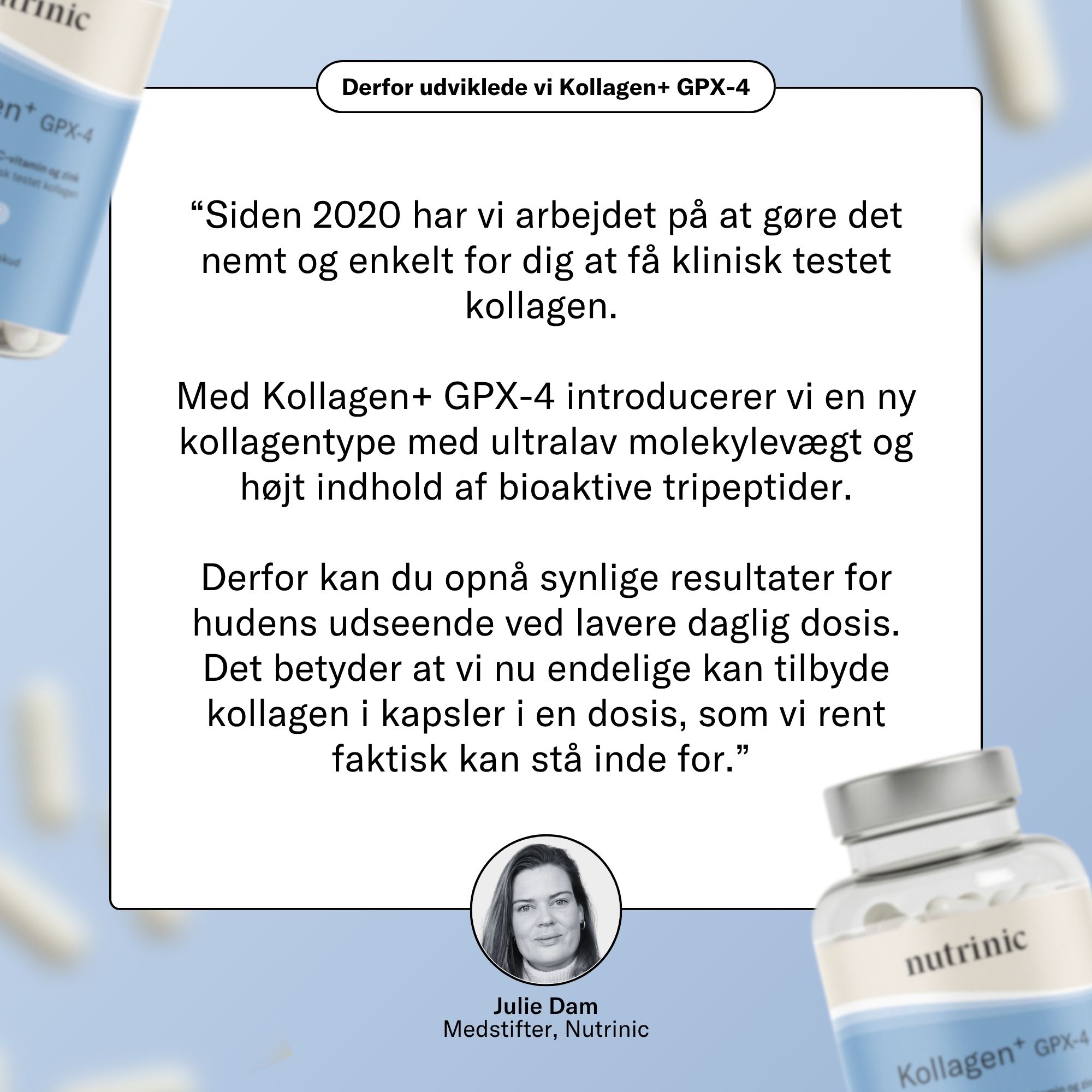 Kollagen+ GPX-4 | klinisk testet kollagen i kapsler